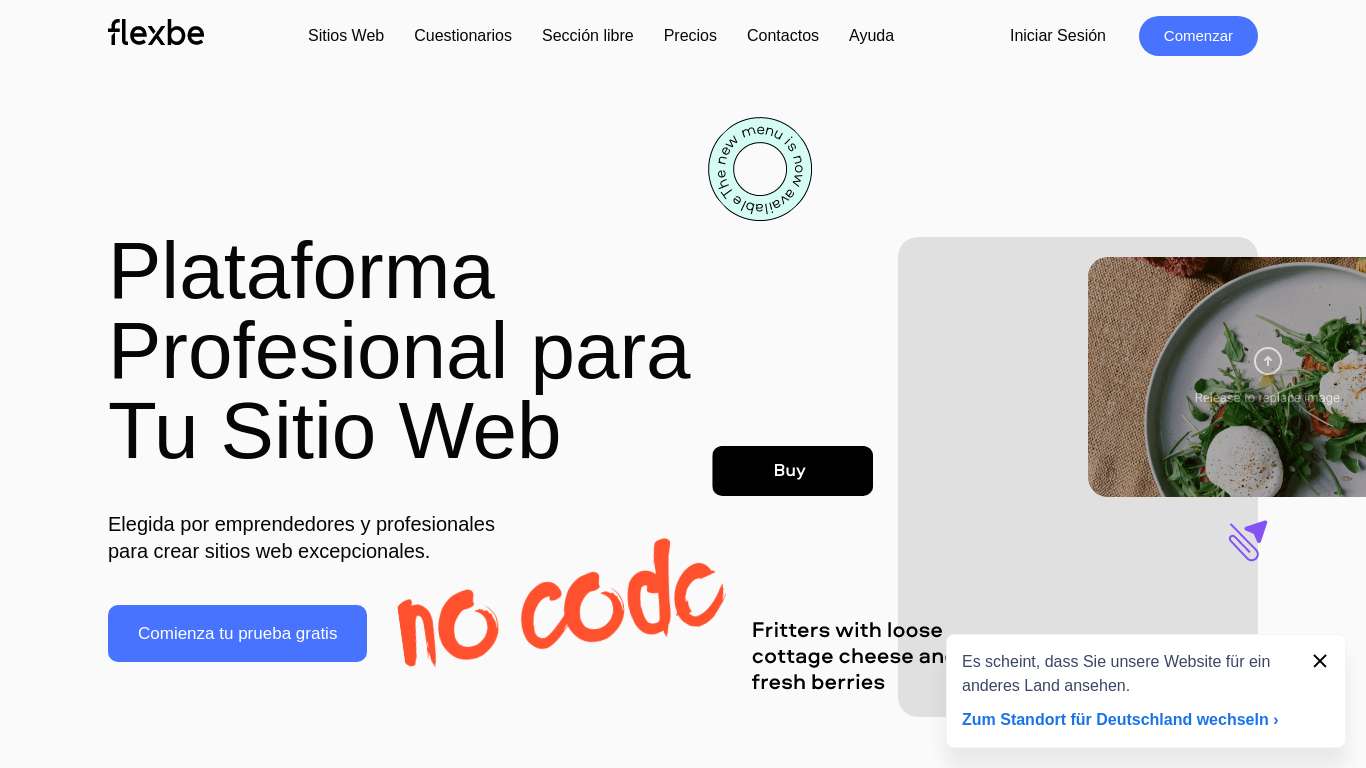 Flexbe — Plataforma Profesional para Tu Sitio Web